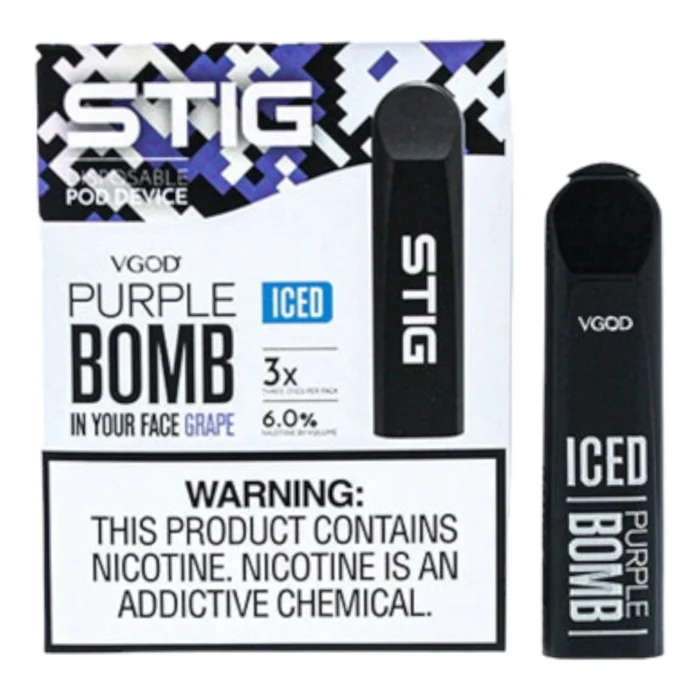 Stig Disposable – Iced Purple Bomb VGOD Pod Device - Vapor City